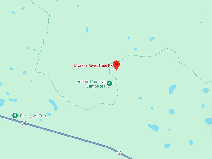 16. myakka river state park map