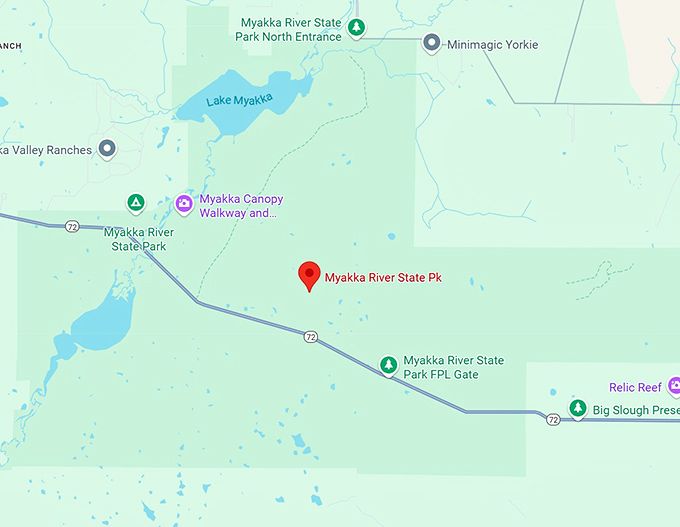 16. myakka river state park map