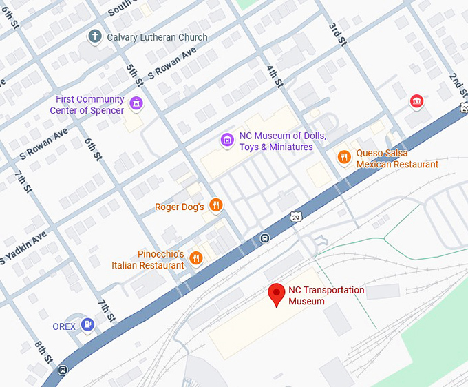 16. n.c. transportation museum map