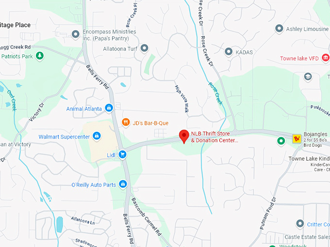 16. nlb thrift store & donation center woodstock map