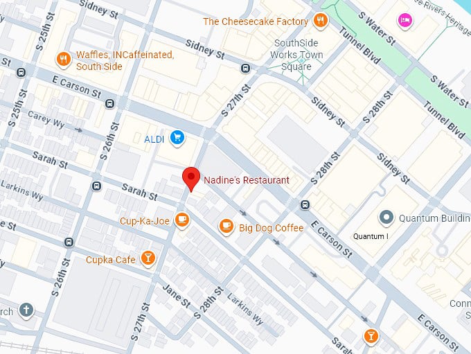 16. nadine's restaurant map