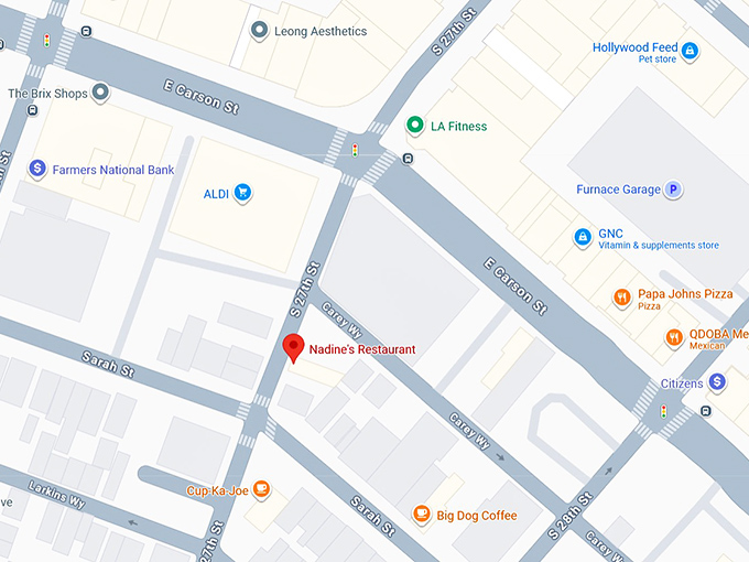 16. nadine's restaurant map