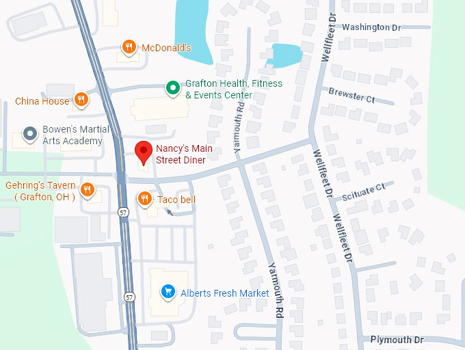 16. nancy&rsquo;s main street diner map