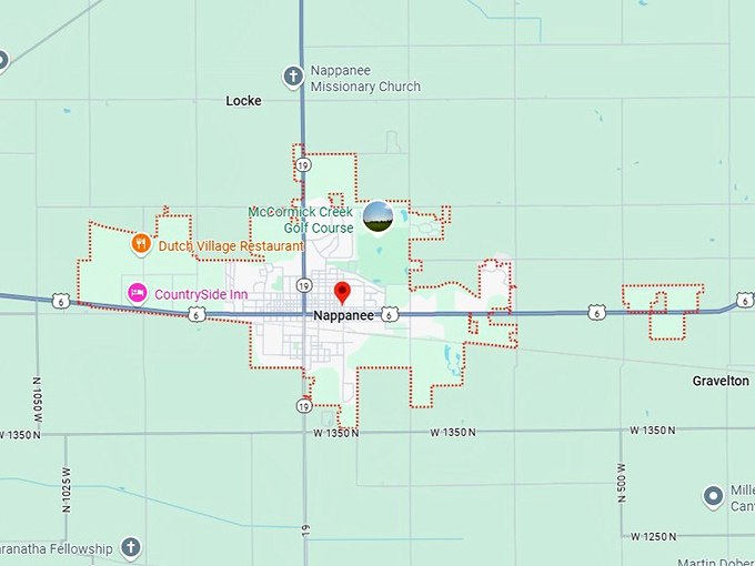 16. nappanee map