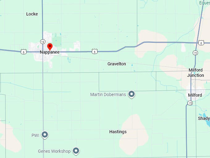 16. nappanee map