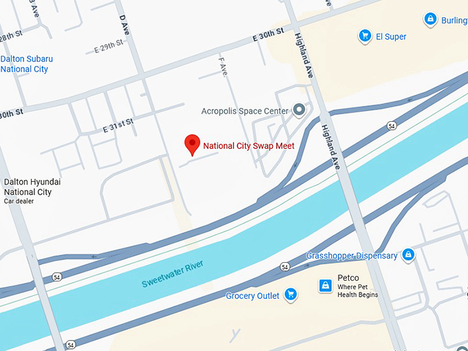 16. national city swap meet map