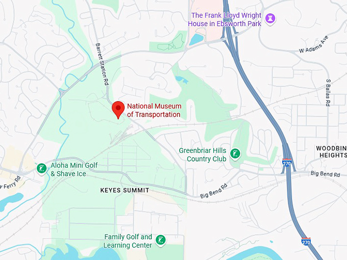 16. national museum of transportation map