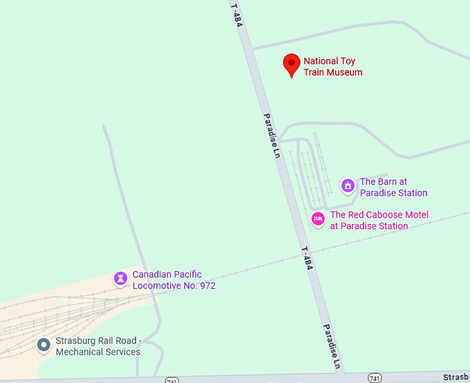 16. national toy train museum map