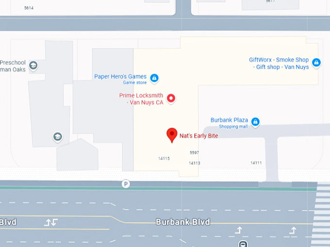 16. nat's early bite sherman oaks map