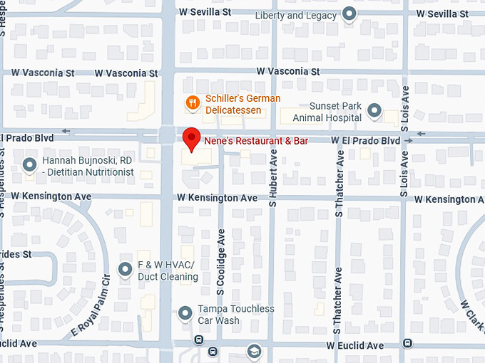 16. nene's restaurant & bar map