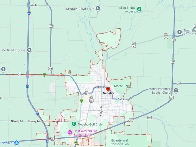 16. neosho mo map