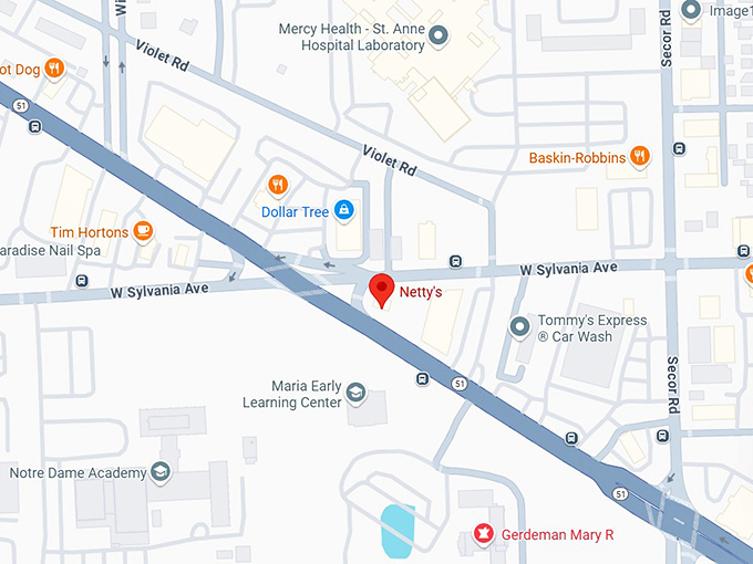 16. netty's 4672 monroe st map