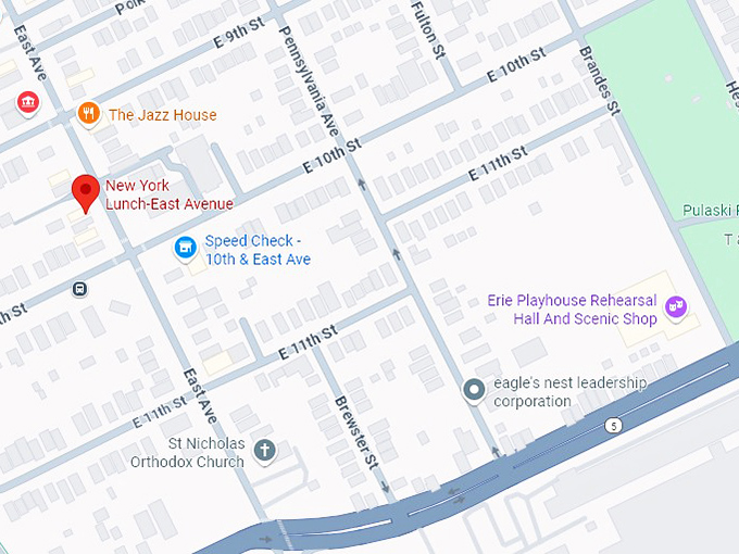 16. new york lunch east avenue map