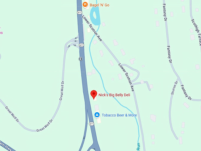 16. nick&rsquo;s big belly deli map