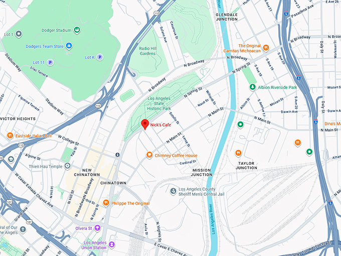 16. nick’s café map