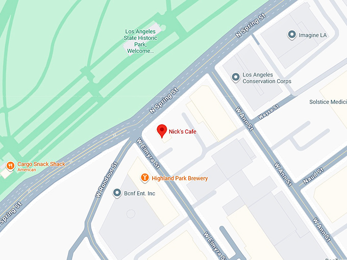 16. nick&rsquo;s cafe map