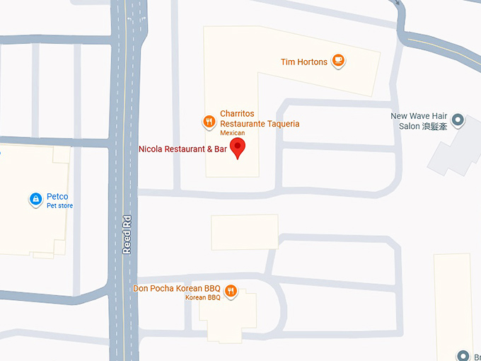 16. nicola restaurant & bar map