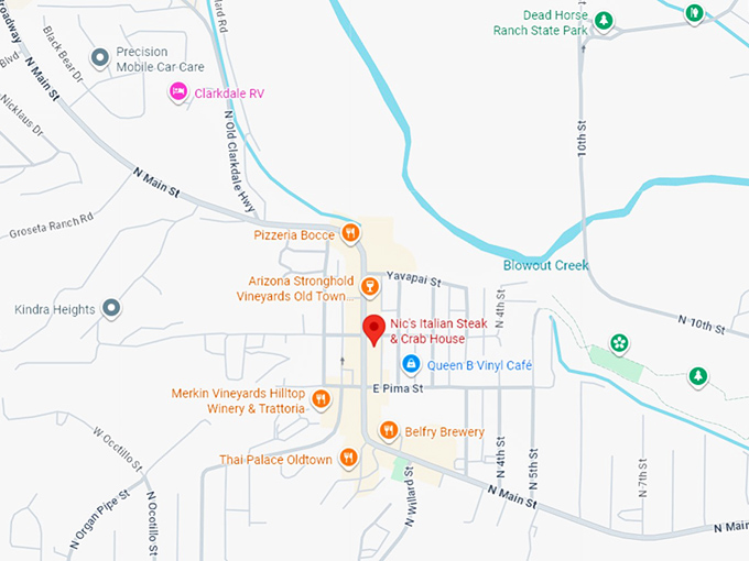 16. nic&rsquo;s italian steak & crab house map