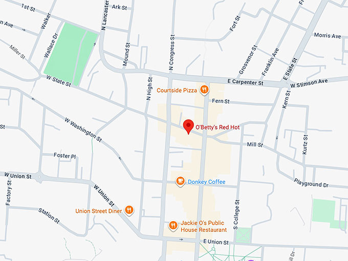 16. o&rsquo;betty&rsquo;s red hot map