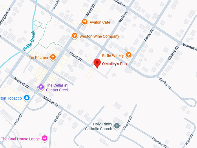 16. o'malley's pub map