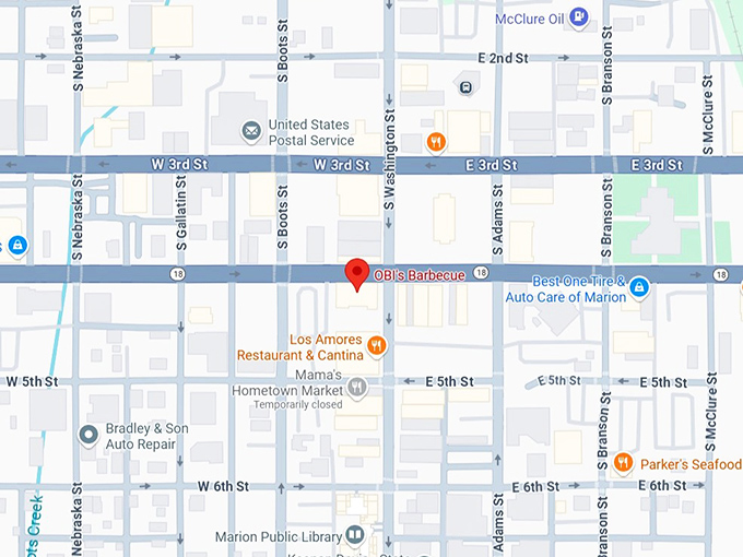 16. obie&rsquo;s bbq map