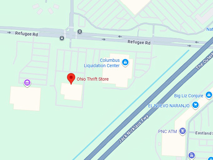 16. ohio thrift store (4101 refugee rd) map