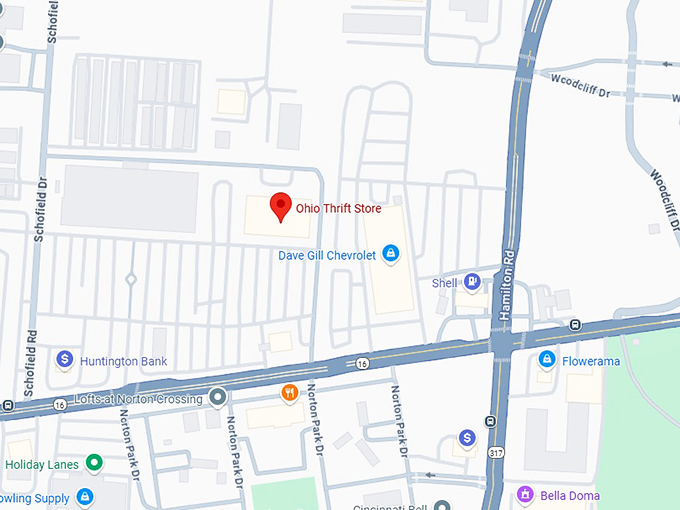 16. ohio thrift store (4618 e broad st) map