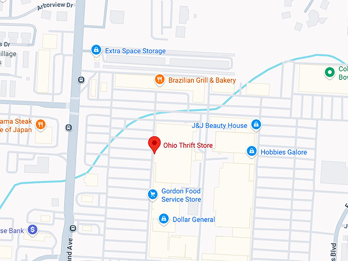 16. ohio thrift store (5738 columbus square) map
