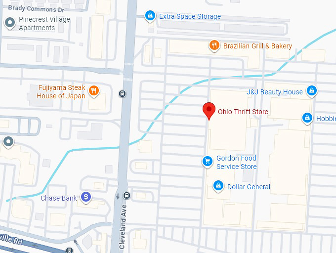 16. ohio thrift store map