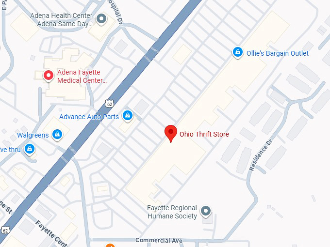 16. ohio thrift store map