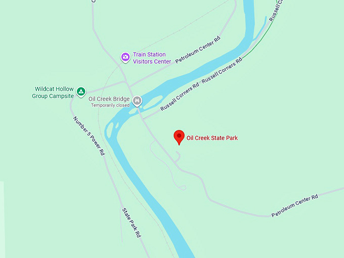 16. oil creek state park map