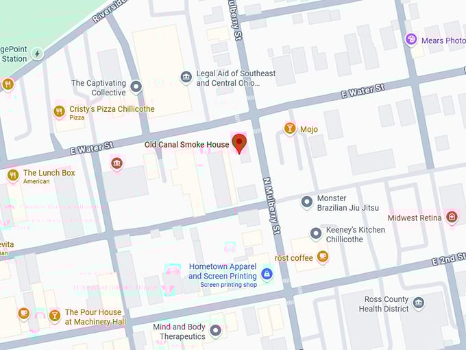 16. old canal smoke house map