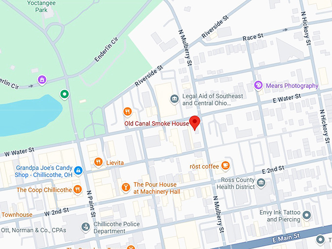 16. old canal smoke house map