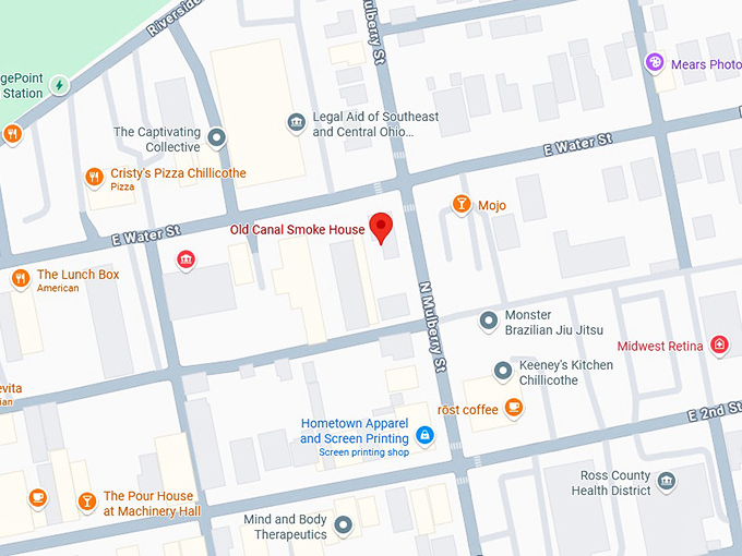 16. old canal smoke house map