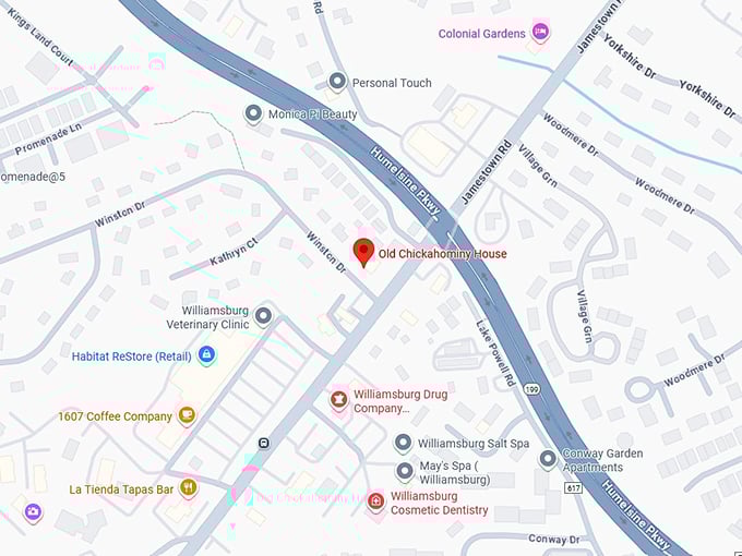 16. old chickahominy house map