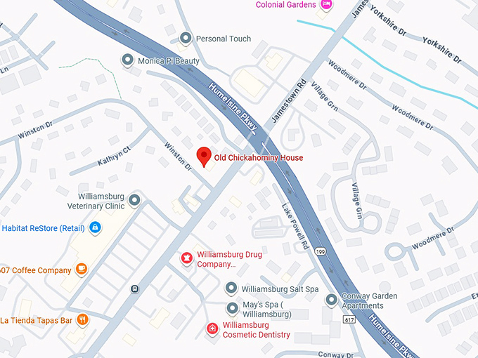 16. old chickahominy house map