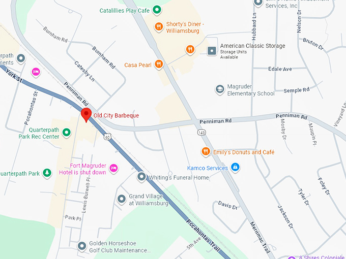 16. old city barbeque map