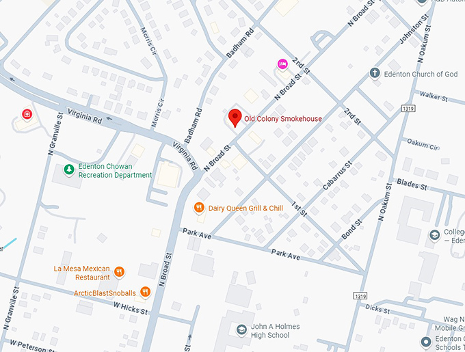 16. old colony smokehouse map