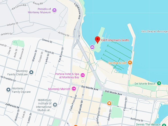 16. old fisherman&rsquo;s grotto map