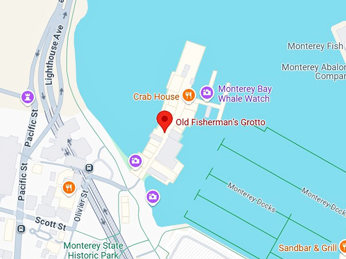 16. old fisherman&rsquo;s grotto map