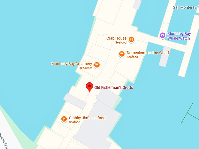 16. old fisherman&rsquo;s grotto map