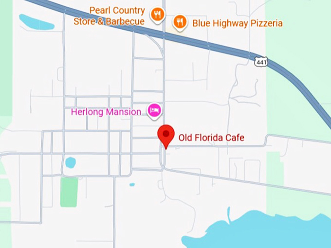 16. old florida cafe map