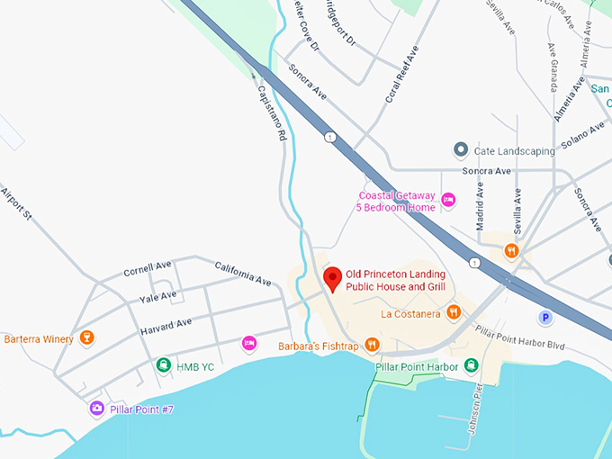 16. old princeton landing public house and grill map