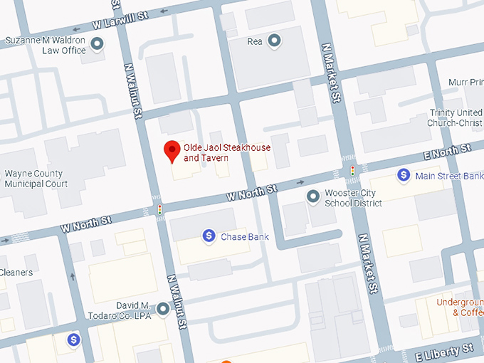 16. olde jaol steakhouse and tavern map