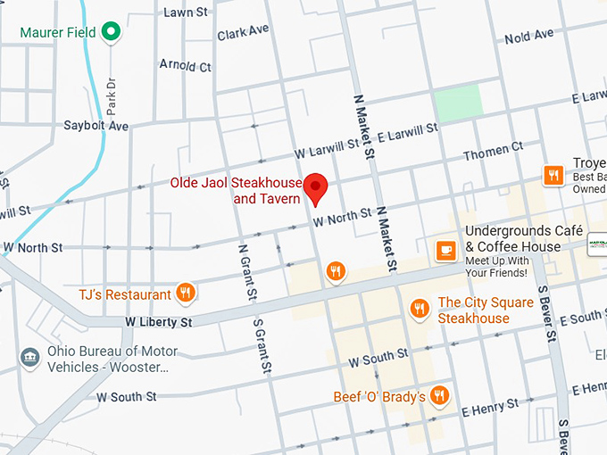 16. olde jaol steakhouse and tavern map