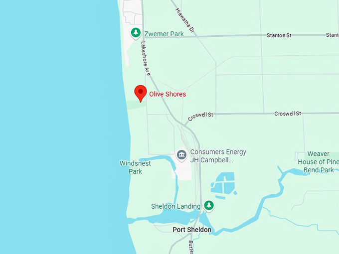 16. olive shores map