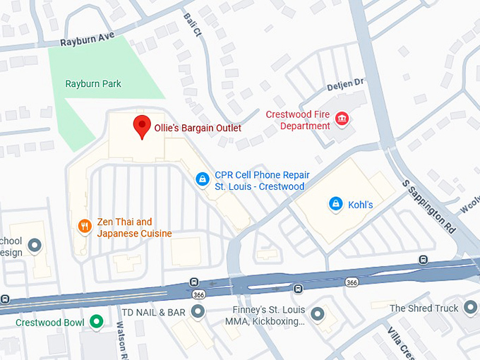 16. ollie's bargain outlet map