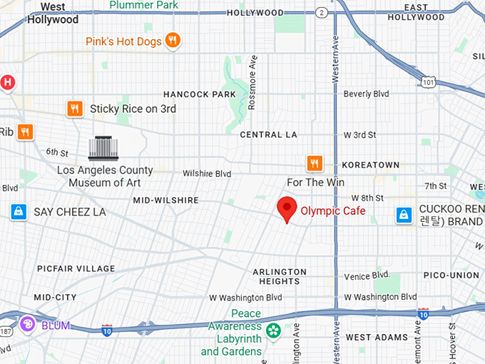 16. olympic cafe map
