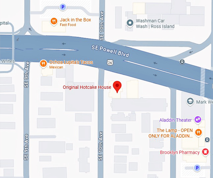 16. original hotcake house map