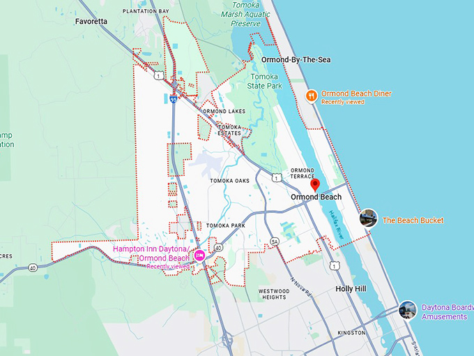 16. ormond beach map